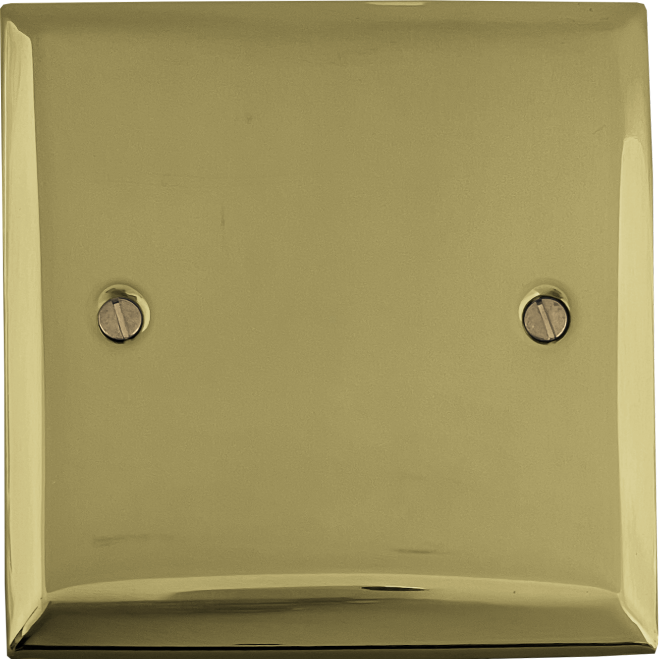 G+H Spectrum Polished Brass Single Blank Plate