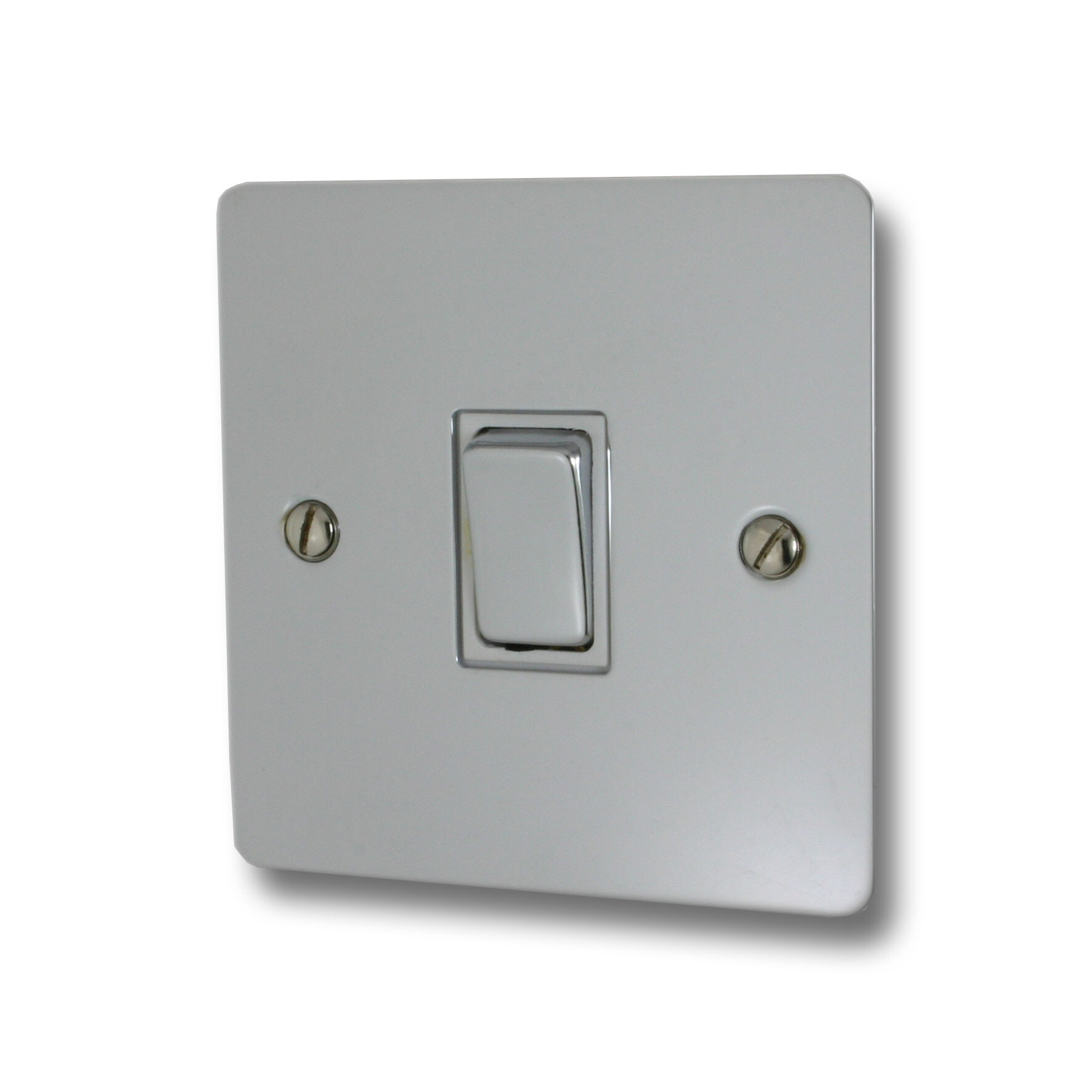 G+H Flat Polished Chrome Switch (1G/White Insert/Chrome Switch)