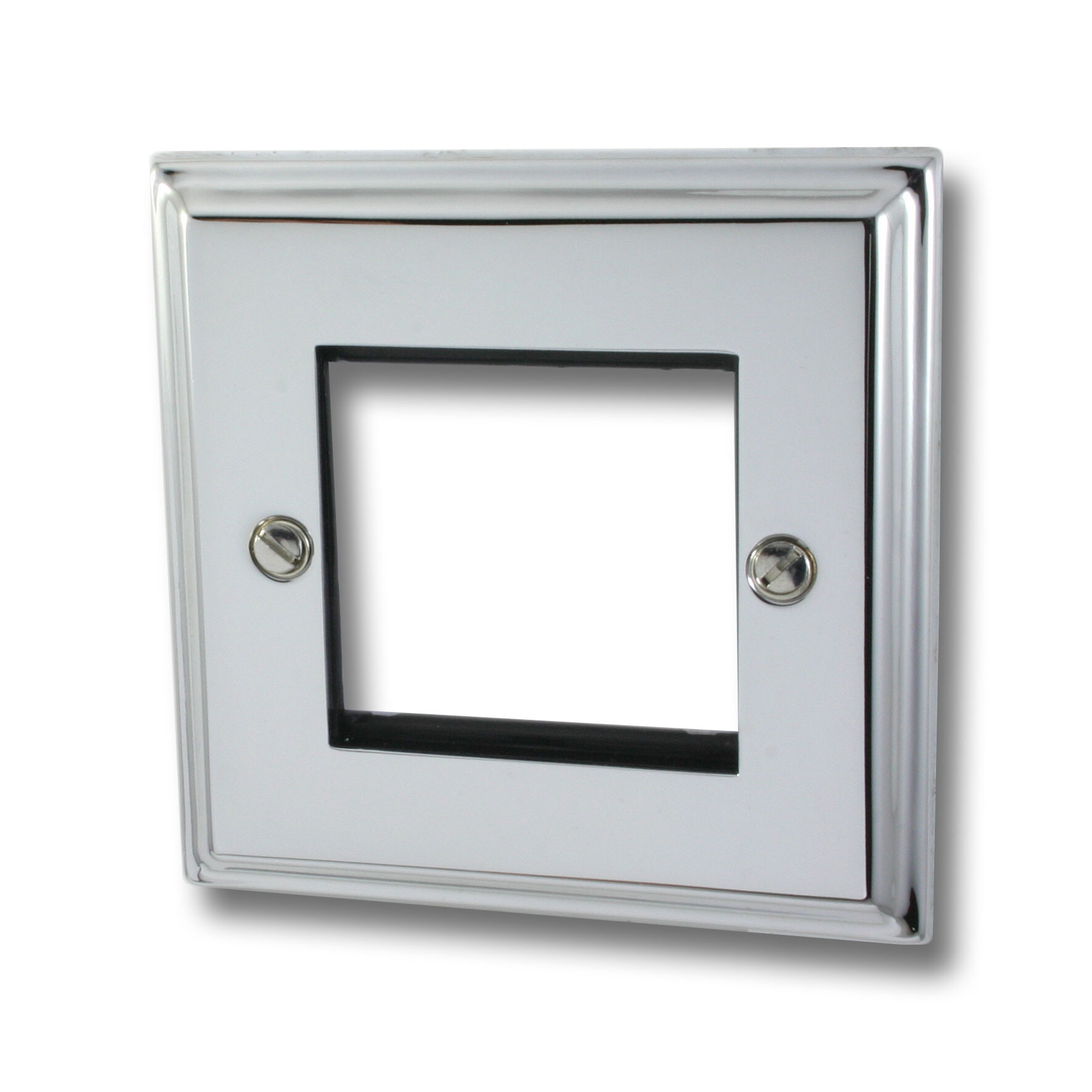 G+H Deco Polished Chrome Modular Plate (2 Module Spaces)