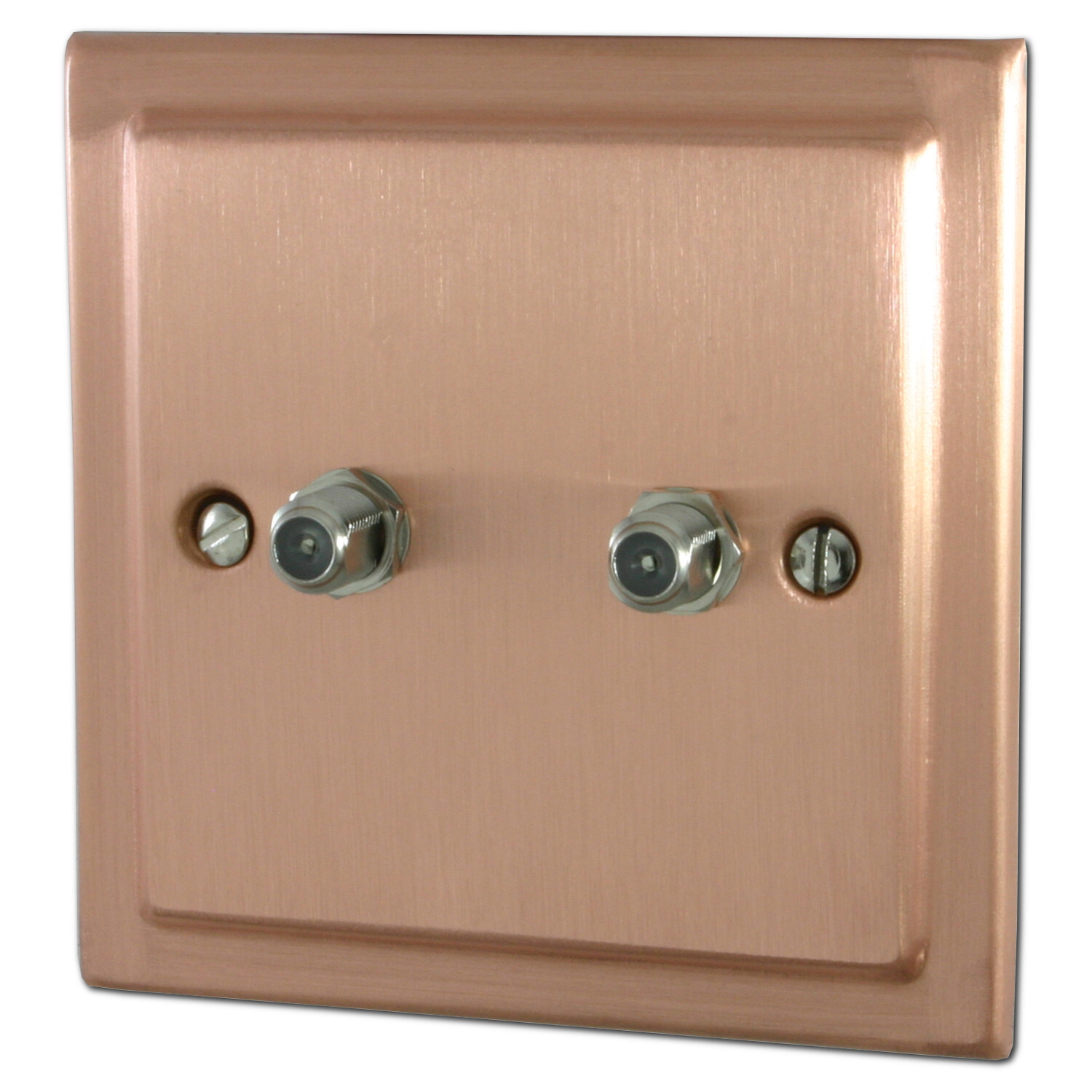 G+H Victorian Rose Gold Double Satellite Socket