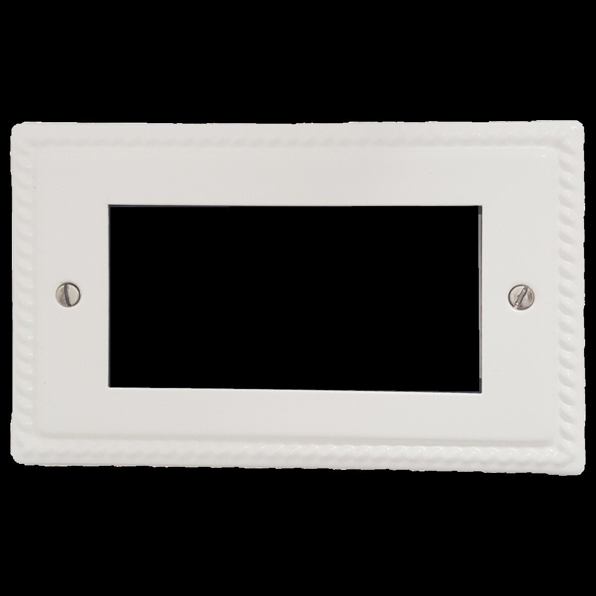 G+H Georgian White Modular Plate (4 Module Spaces)