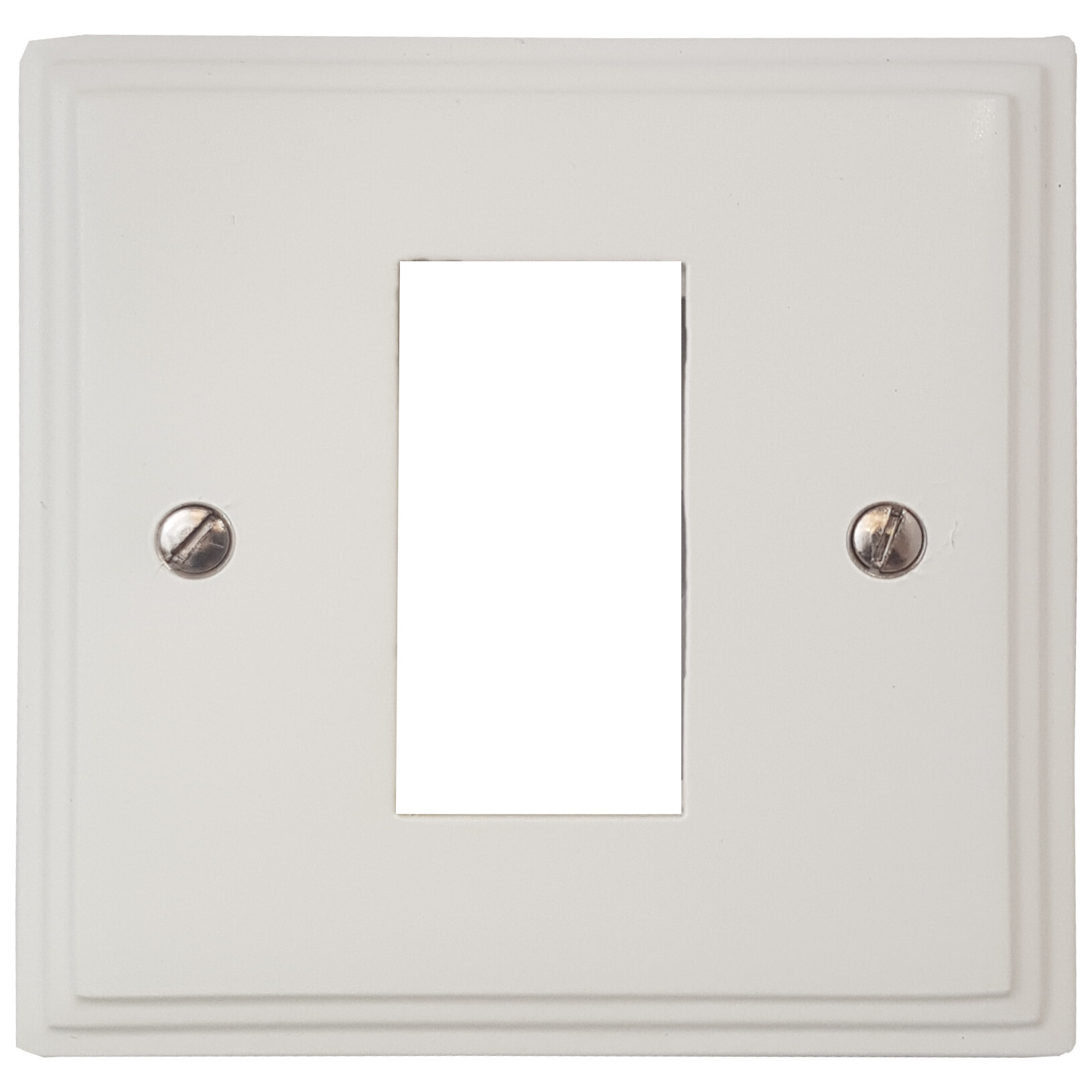 G+H Victorian White Modular Plate (1 Gang/1 Module/Plate Only) from ...
