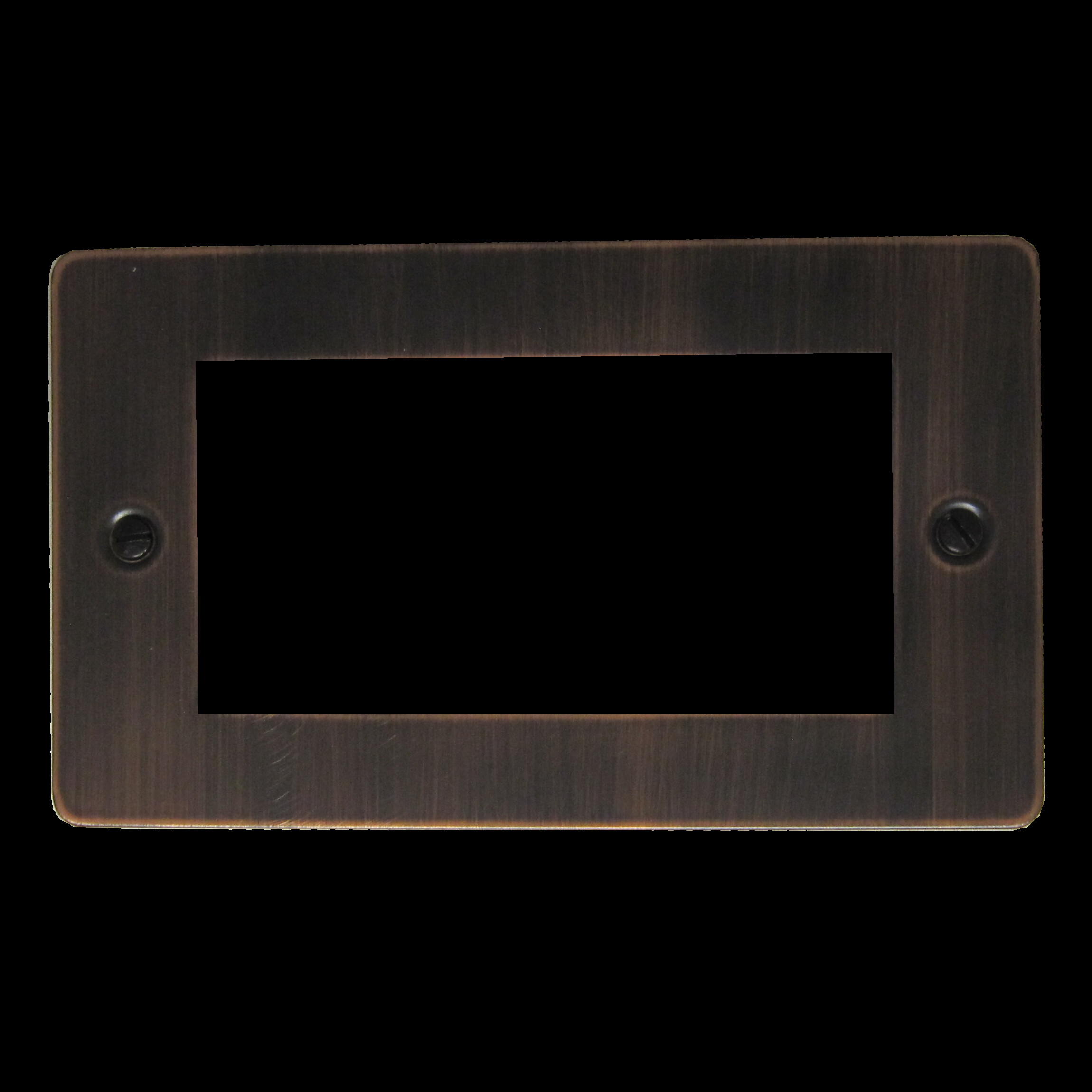 G+H Flat Antique Copper Modular Plate (4 Module Spaces)