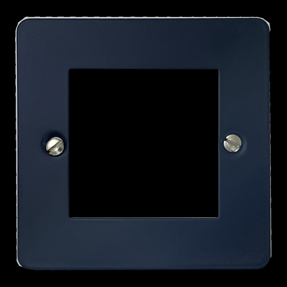 G+H Flat Blue Modular Plate (1 Gang/2 Module/Plate Only)