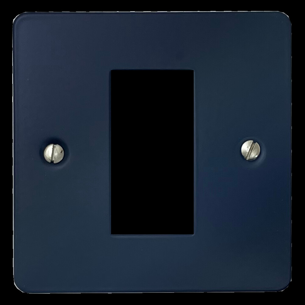 G+H Flat Blue Modular Plate (1 Gang/1 Module/Plate Only)