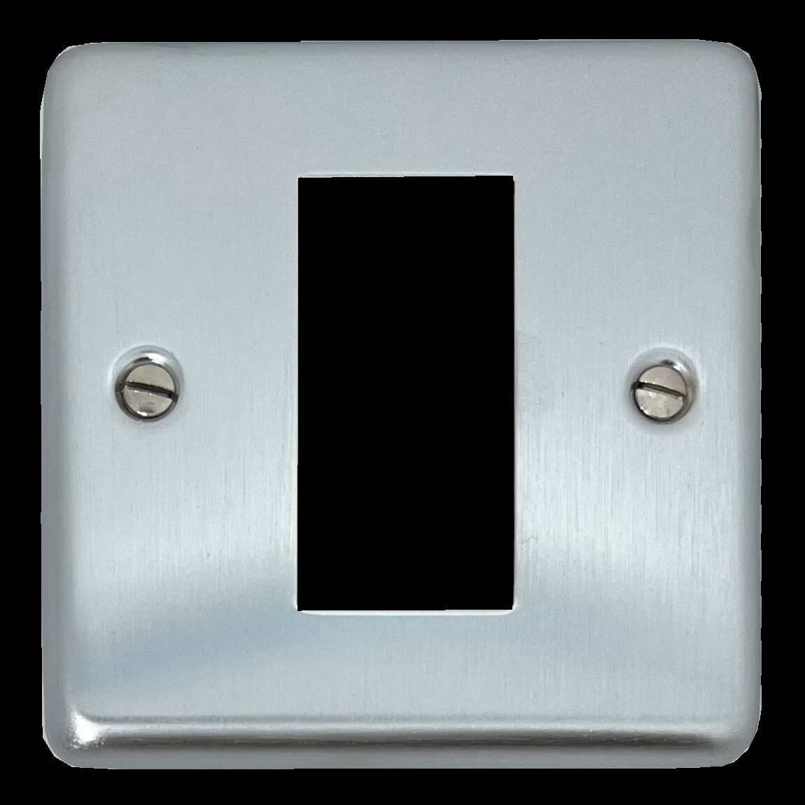 Gh Contour Satin Chrome Modular Plate 1 Module Space 