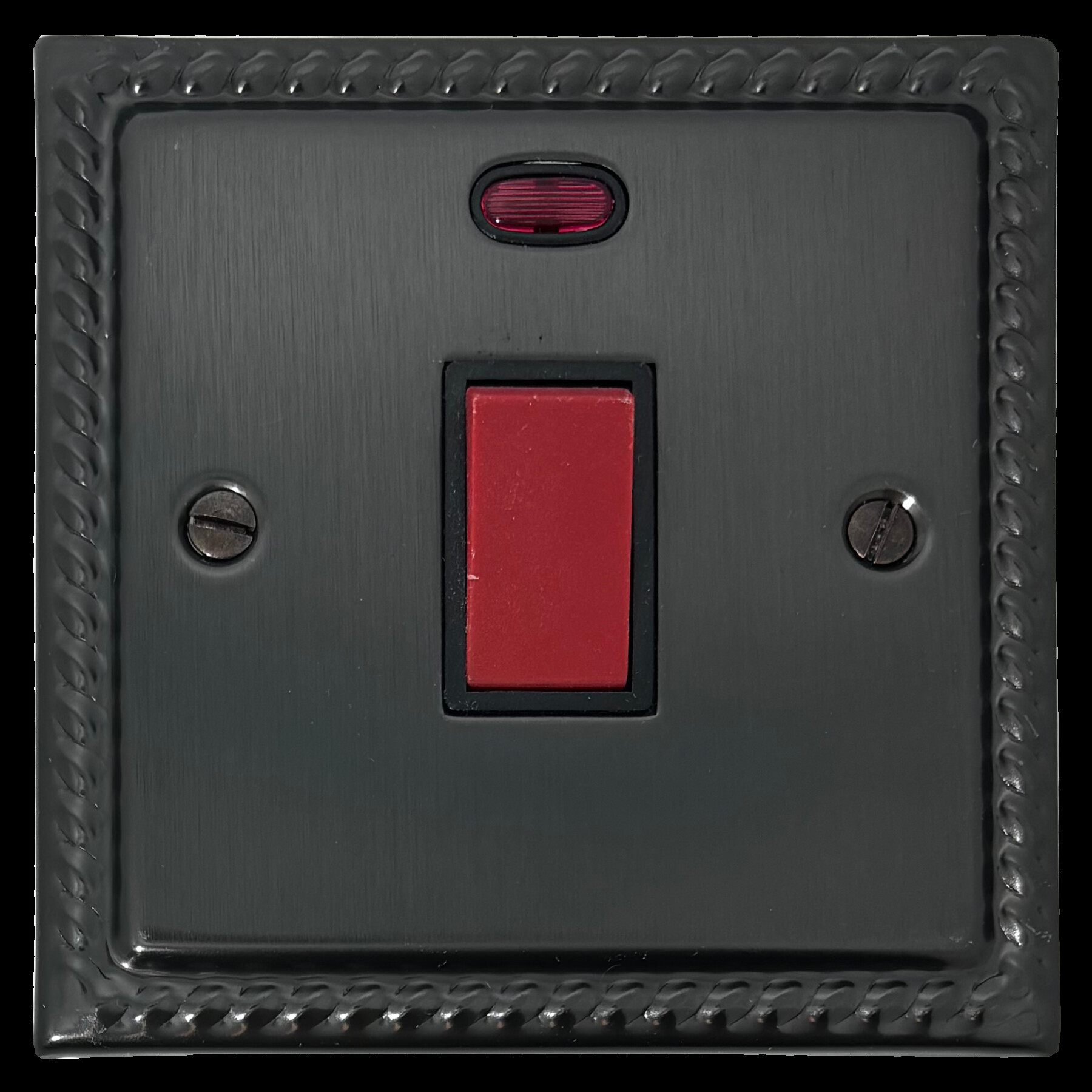 G+H Georgian Black Bronze 45 Amp Single Switch